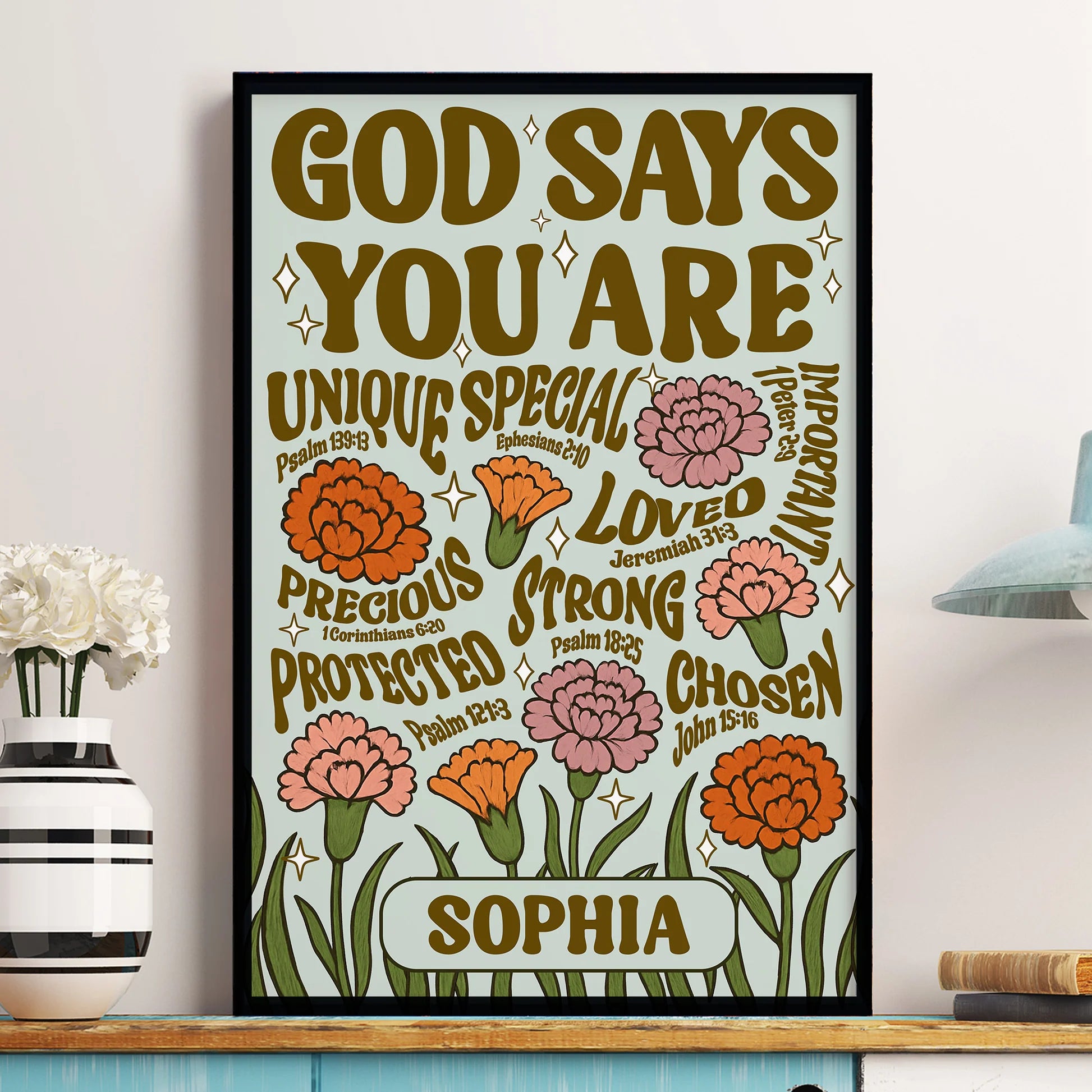 God Says You Are - Personalized Poster – 我的商店