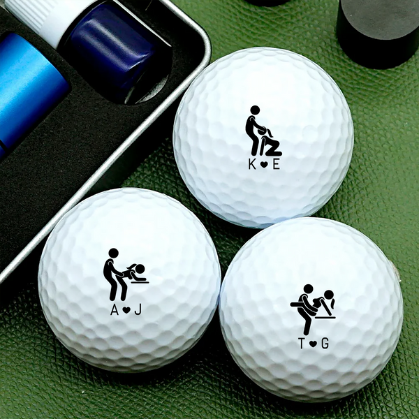 Personalized Funny Adult Golf Ball Stamp Box Gift for Golfer, Golf Bal ...