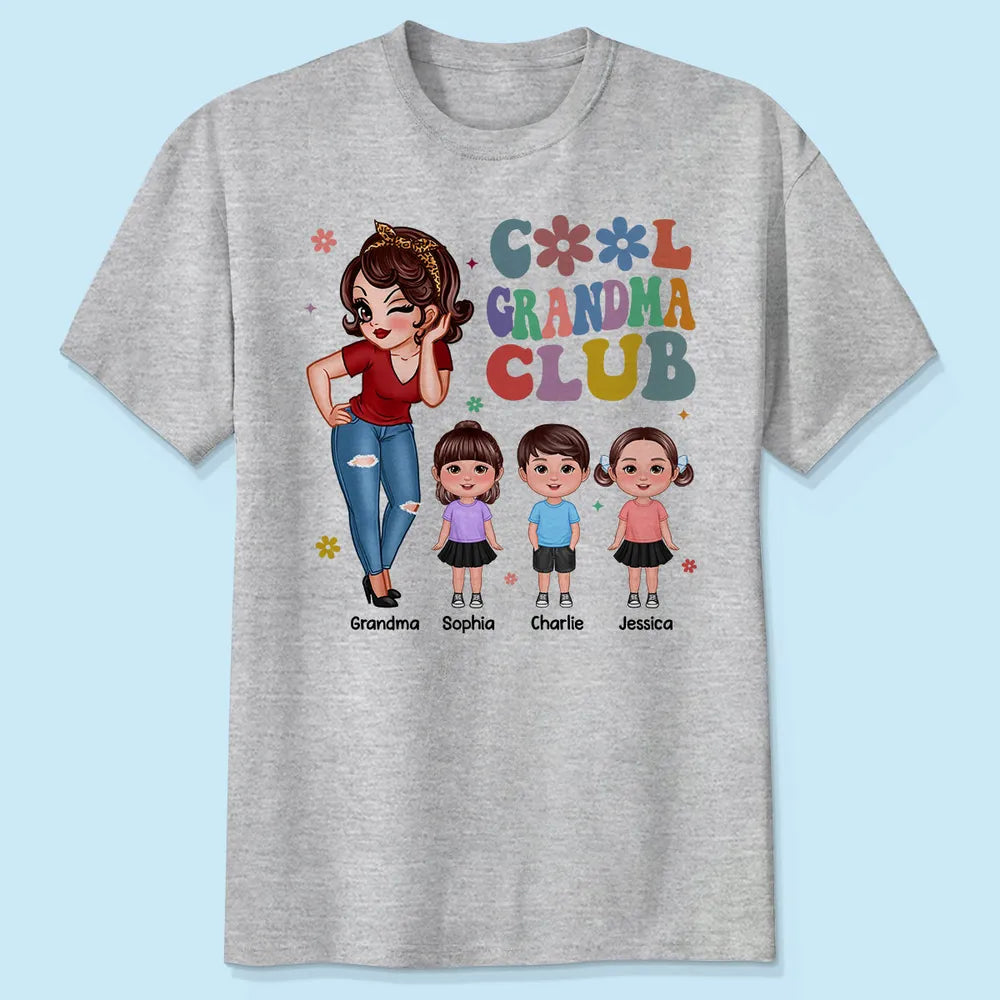 Cool Grandma Club Personalized Shirt, Gift For Grandma – 我的商店