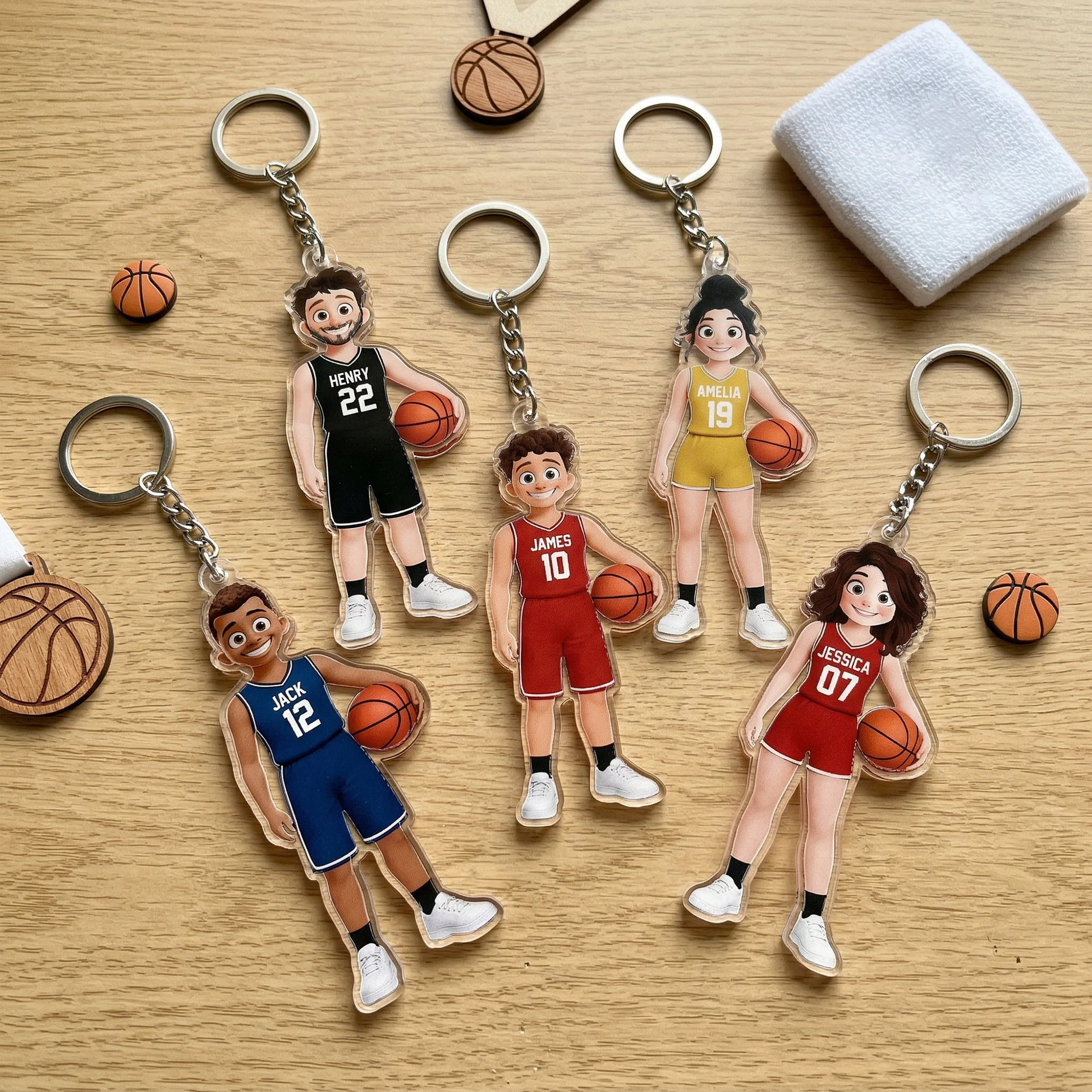 Basketball Player Gift - Personalized Keychain – 我的商店